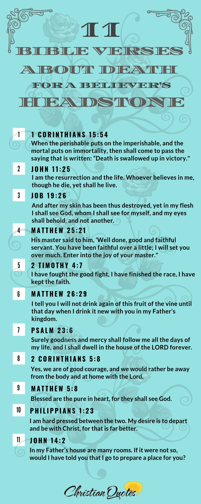 16 Best Bible Verses About Death Or Dying | ChristianQuotes.info